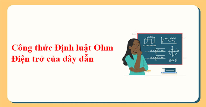 Công thức Định luật Ôm (Ohm) Điện trở của dây dẫn - Công thức Vật lý 9 ...