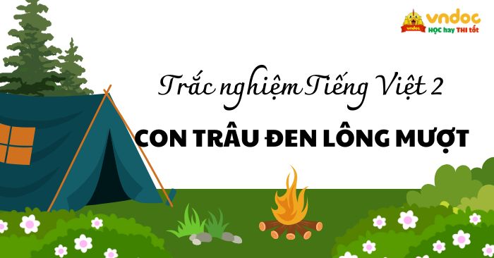 Trắc nghiệm bài Con trâu đen lông mượt lớp 2 Cánh Diều - VnDoc.com