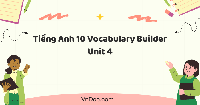 Tiếng Anh 10 Vocabulary Builder Unit 4 - Tiếng Anh 10 Chân trời sáng ...